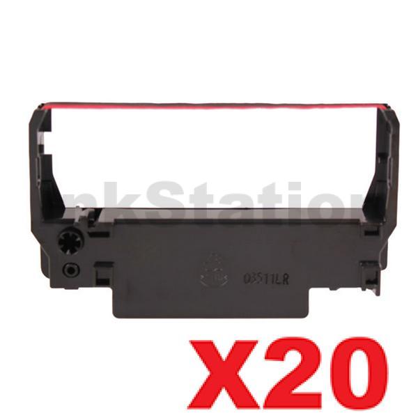 Epson 20 x ERC-30/34/38 Black/Red Compatible Ribbon Cartridge - Ribbon ...