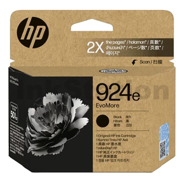 HP 924e EvoMore Genuine Black Ink Cartridge 4K0V0NA - 1,000 pages - Ink ...