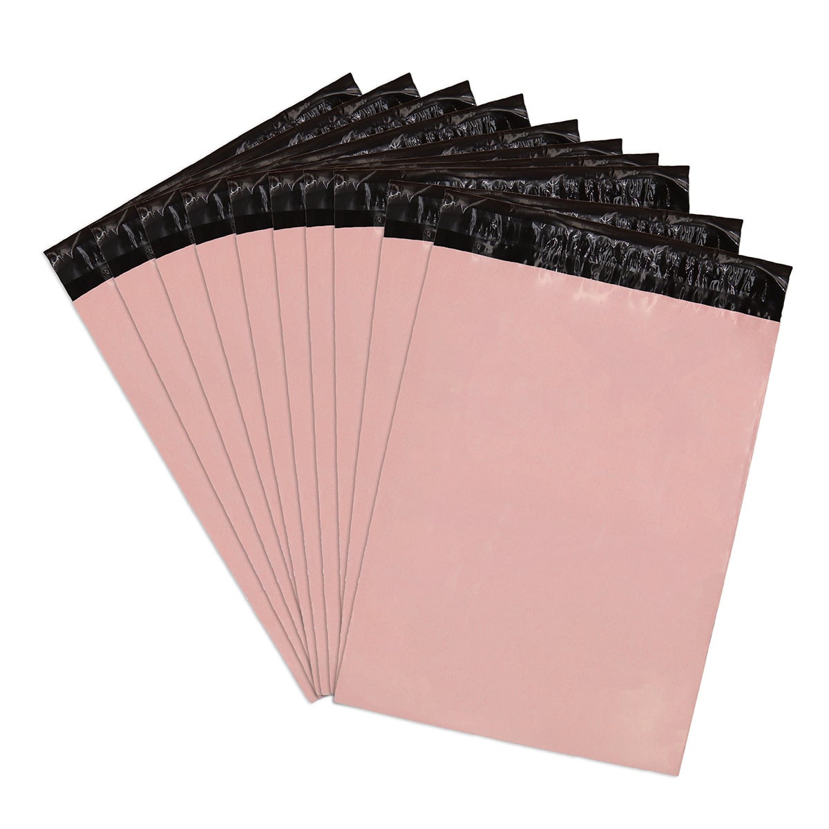 Black Courier Bags 255mm x 330mm Mailing Satchels Self-Sealing Poly ...