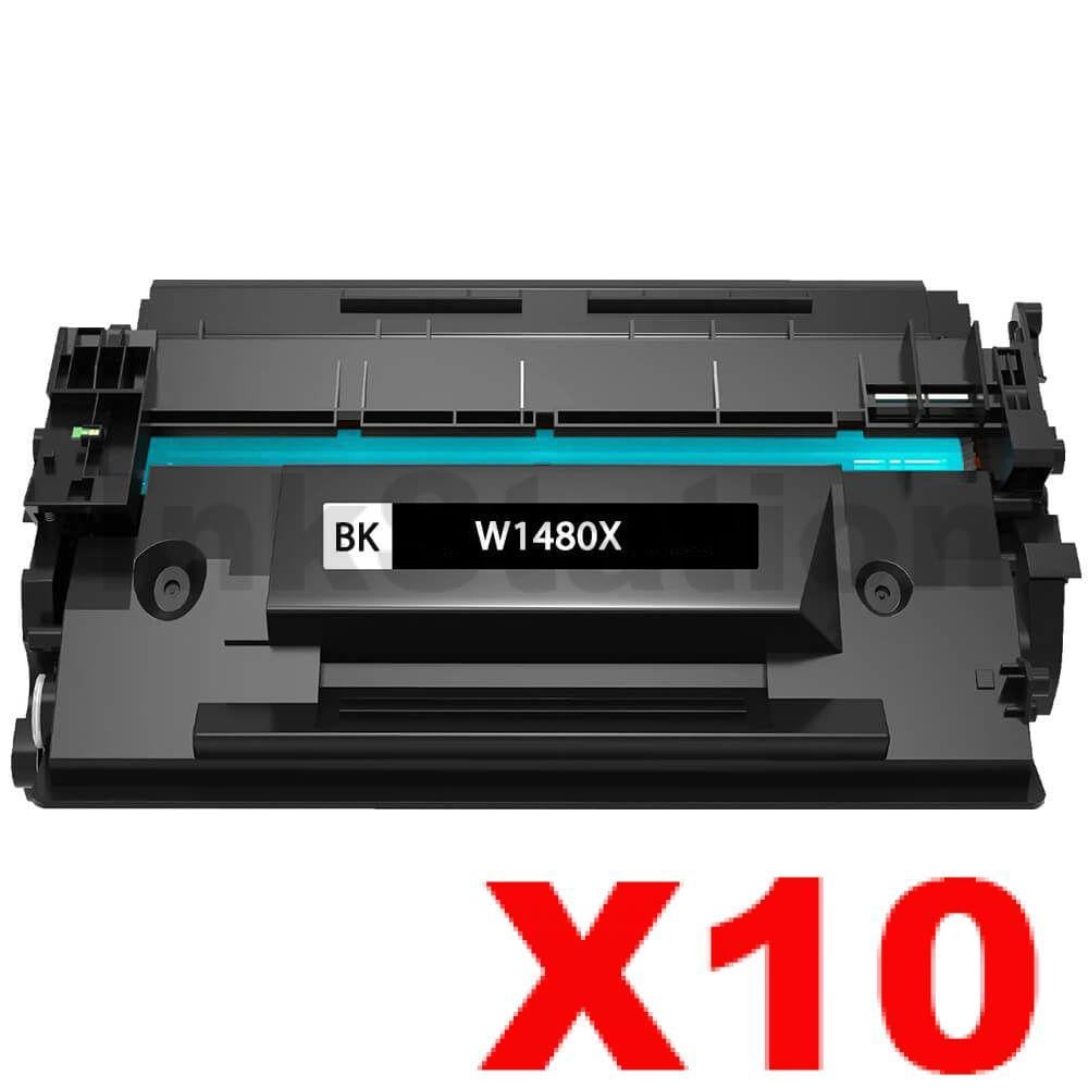 HP 10 x 148X W1480X Compatible Black High Yield Toner Cartridge - 9,500 ...