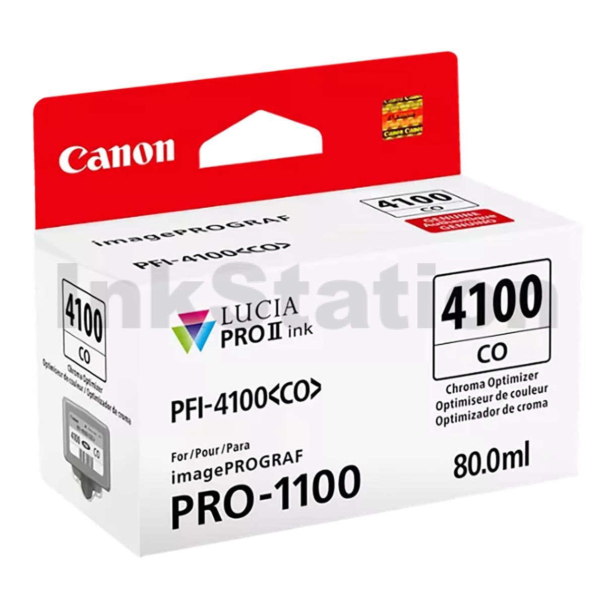 Canon Genuine LUCIA PRO II PFI-4100CO Chroma Optimizer Ink Tank - 80ML ...