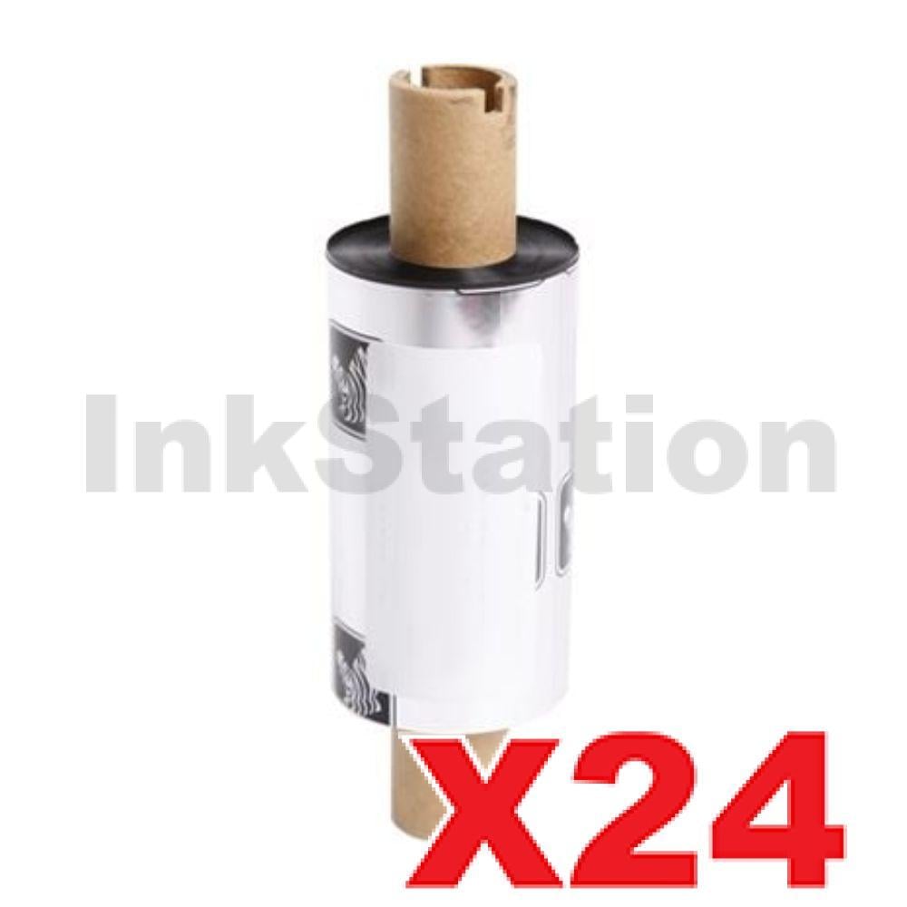 Genuine Zebra 3300 57mm x 74m Wax/Resin Ribbon on a 110mm Core - Pack ...