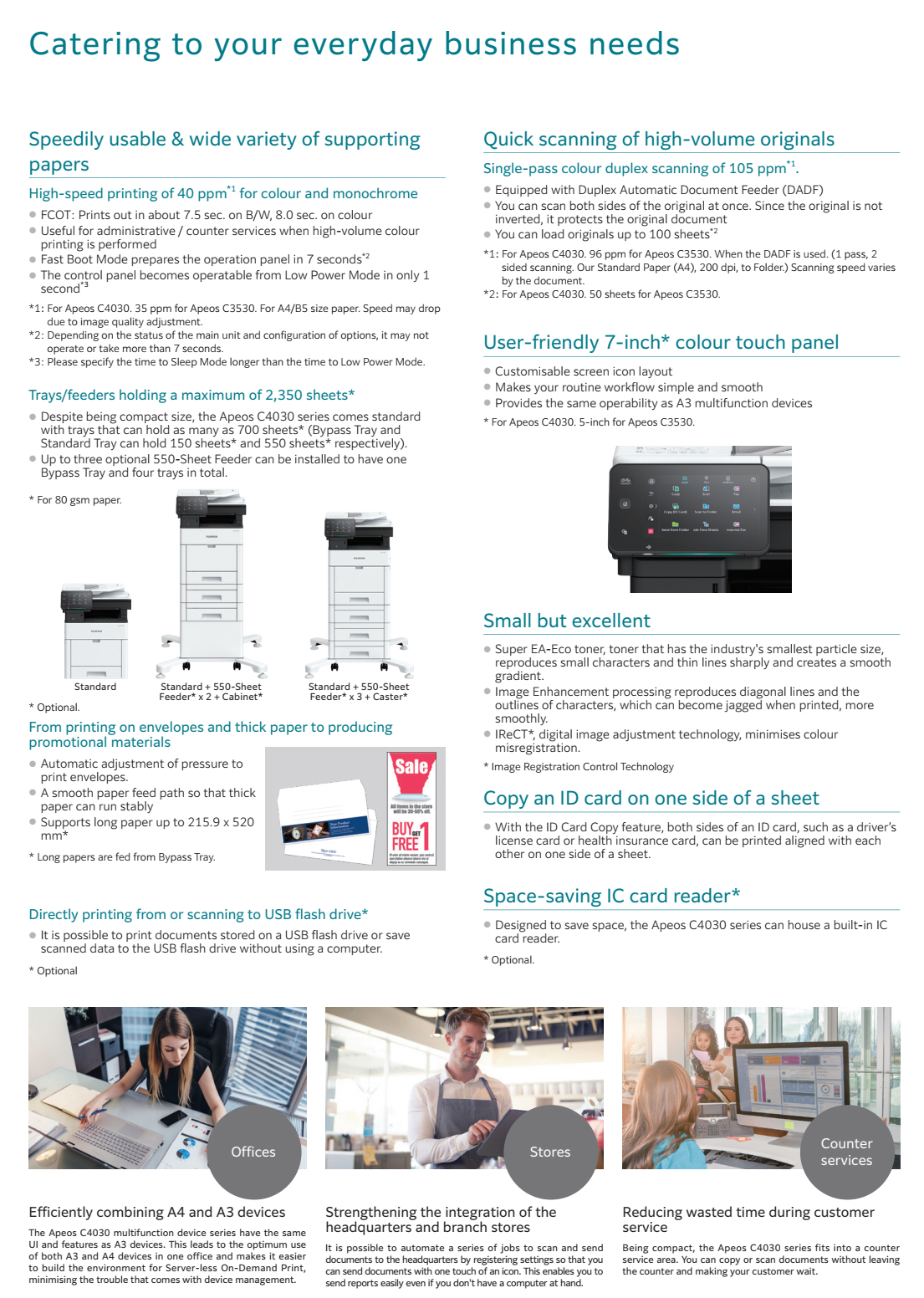 Fujifilm Apeos C3530 A4 Multifunction Colour Laser Printer - InkStation