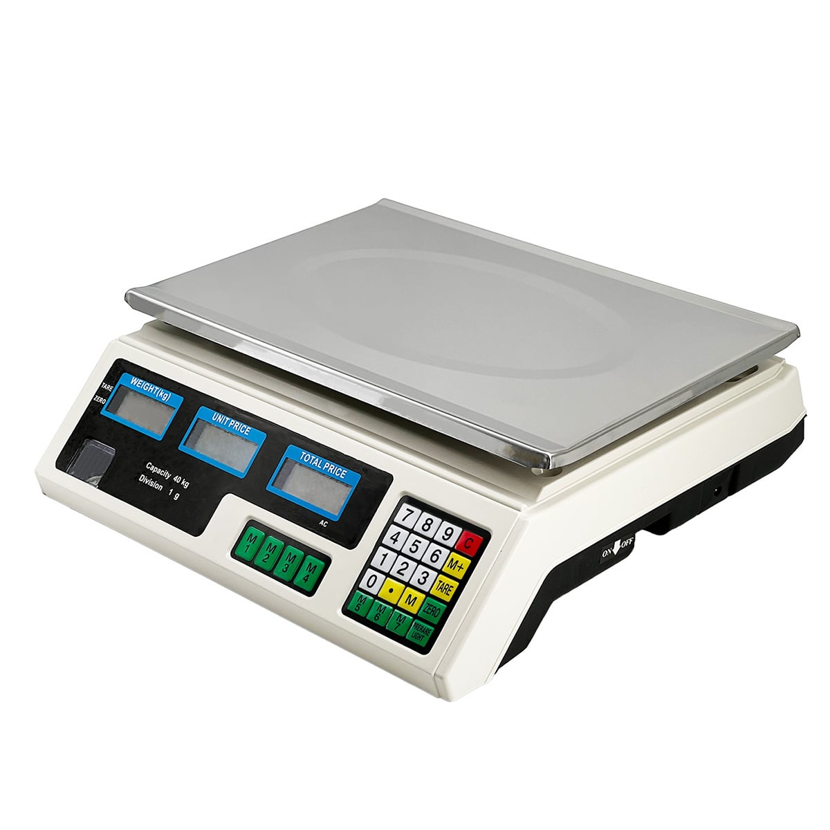 40KG Digital Electronic Weighing Scale for Commercial Use - White ...