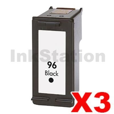 HP 3 x 96 Compatible Black Inkjet Cartridge C8767WA - 800 Pages - Ink ...