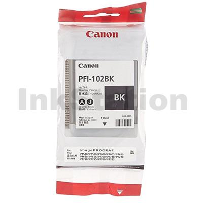 Canon Genuine PFI-102BK Black Ink Cartridge - Ink Cartridges - InkStation