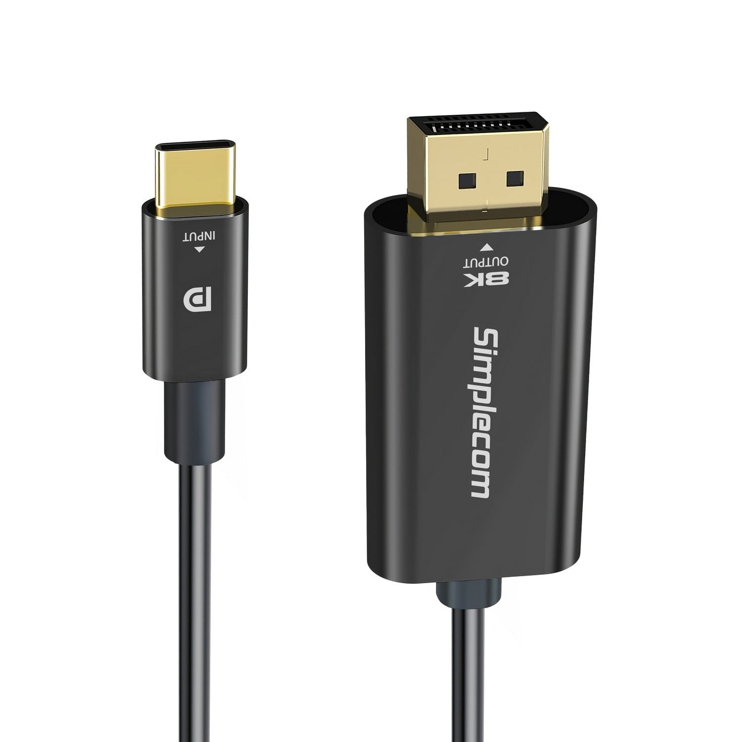 USB-C to DisplayPort Cable 8K@60Hz DP1.4 Simplecom DA323 - 2M - InkStation