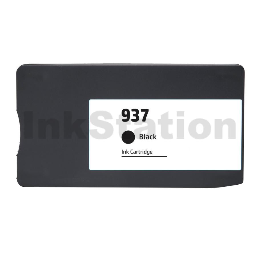 HP 937 Compatible Black Ink Cartridge 4S6W5NA - 1,250 Pages - Ink ...