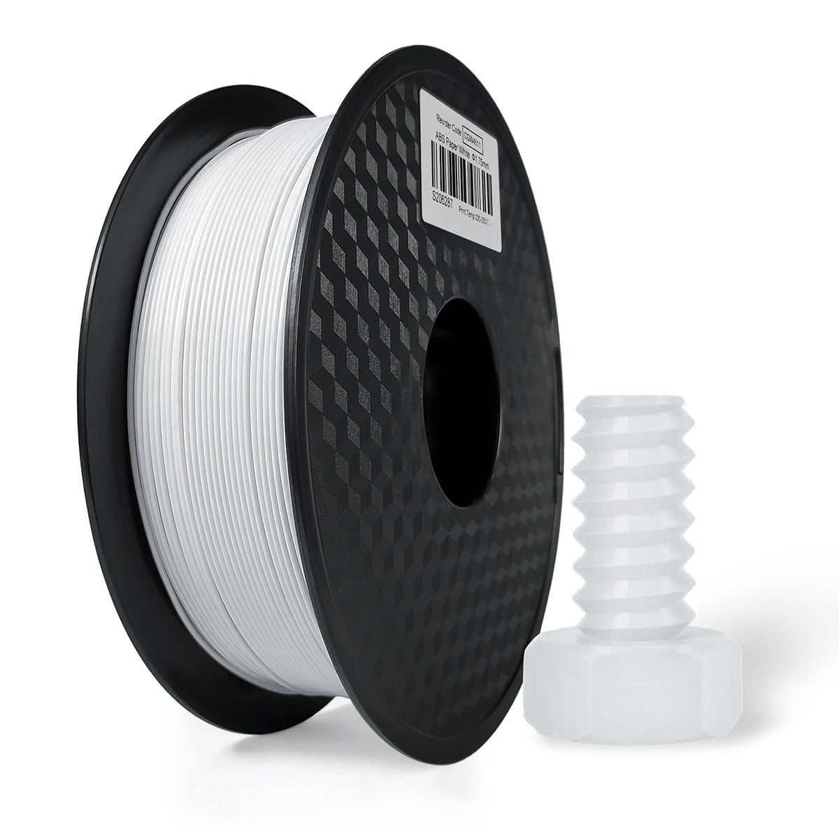 1 x ABS 3D Filament 1.75mm Paper White - 1KG - InkStation