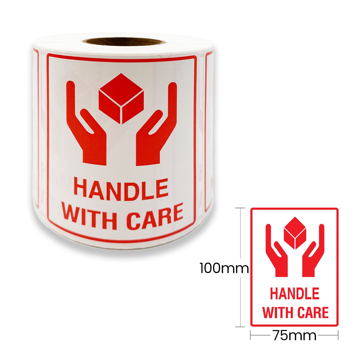 Fragile Shipping Label Handle With Care Warning Adhesive Sticker ...