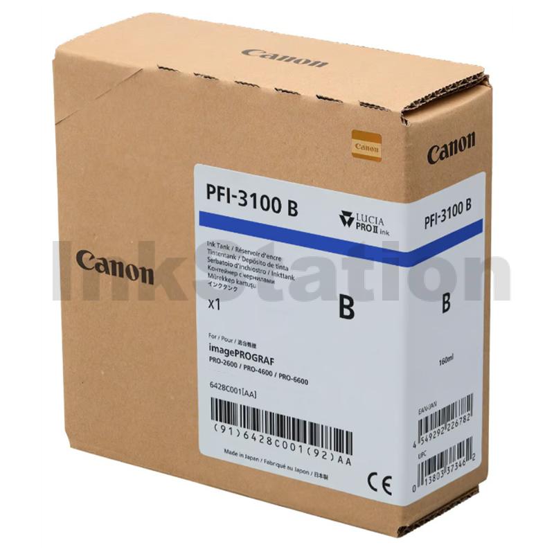 Canon Genuine LUCIA PRO II PFI-3100B Blue Ink Tank - 160ML - Ink ...