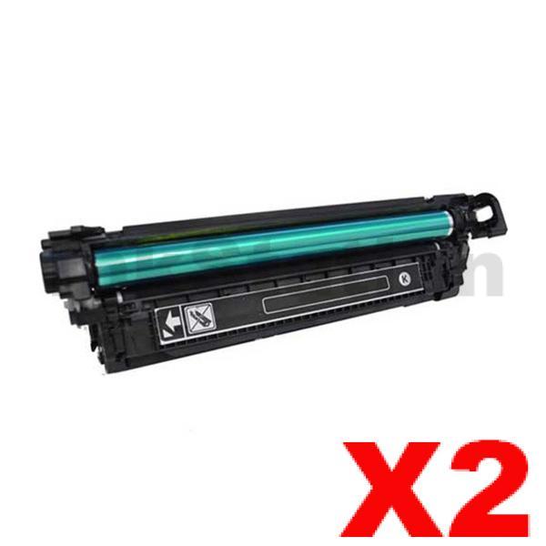 HP 2 x CE340A (651A) Compatible Black Toner Cartridge - 13,500 Pages ...