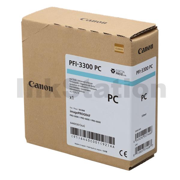 Canon Genuine LUCIA PRO II PFI-3300PC Photo Cyan Ink Tank - 330ML - Ink ...