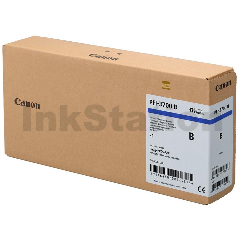 Canon Genuine LUCIA PRO II PFI-3700B Blue Ink Tank - 700ML - Ink ...
