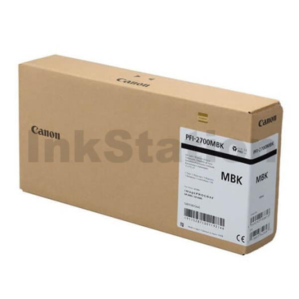 Canon Genuine LUCIA PRO II PFI-2700MBK Matte Black Ink Tank - 700ML ...