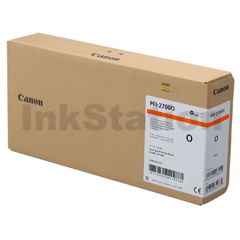 Canon Genuine LUCIA PRO II PFI-2700O Orange Ink Tank - 700ML - Ink ...