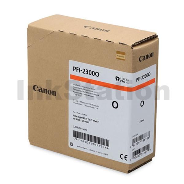 Canon Genuine LUCIA PRO II PFI-2300O Orange Ink Tank - 330ML - Ink ...