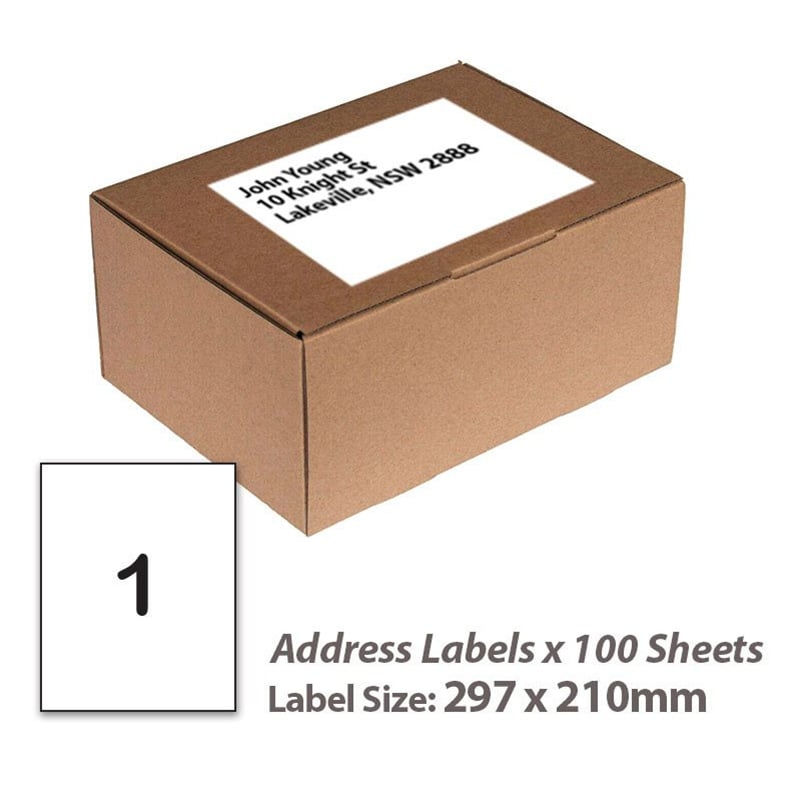 LabelMax A4 White Self Adhesive Paper Address Mailing Laser Inkjet ...
