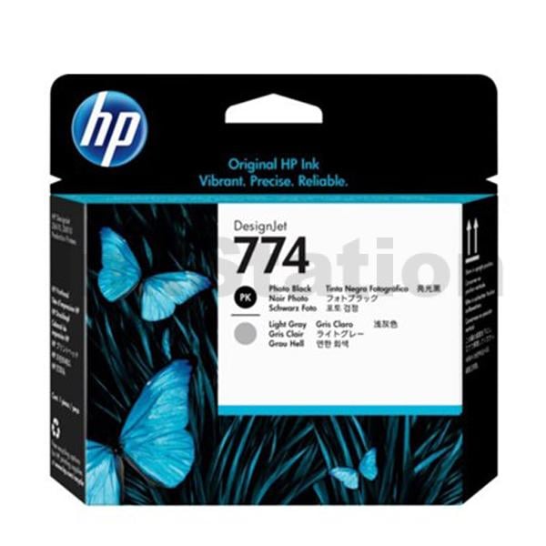 HP 774 Genuine Photo Black / Light Grey DesignJet Printhead P2W00A ...