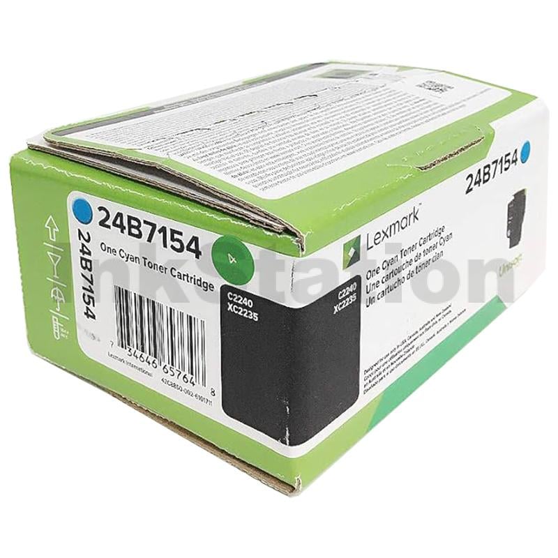 Lexmark 24B7154 Genuine C2240 / XC2235 BSD Cyan Toner Cartridge - 6,000 ...
