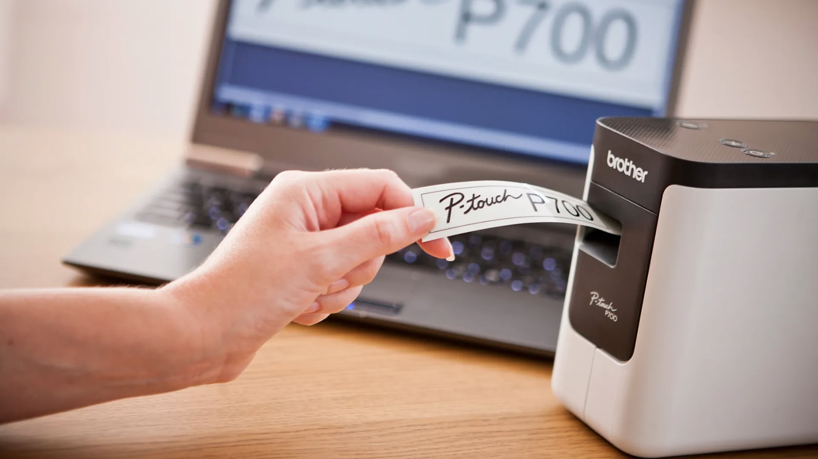 Brother P-Touch PT-P700 Dekstop Label Printer with Auto Cutter 30mm/sec ...