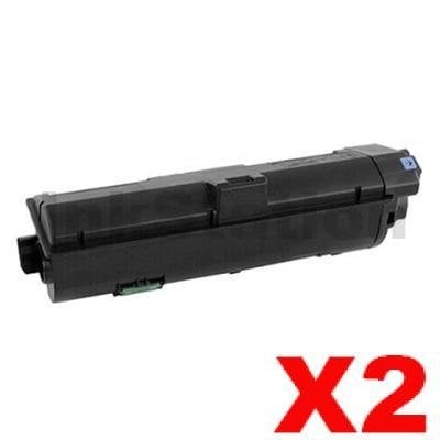 Kyocera 2 x Non-Genuine alternative for TK-1154 Black Toner Cartridge suitable for P2235DW ...