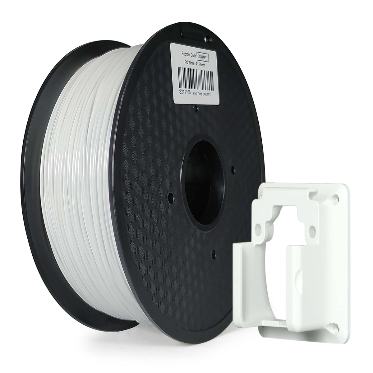 1 x Polycarbonate (PC) 3D Filament 1.75mm White - 1KG - InkStation