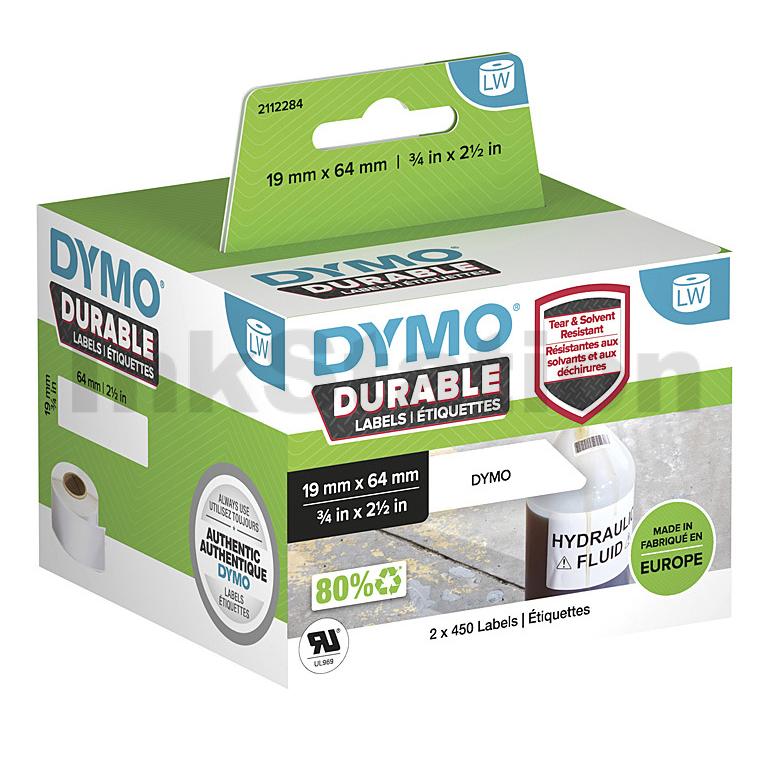 Dymo 2112284 Genuine Durable Multi Purpose Industrial White Label Roll ...