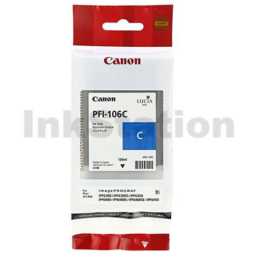 Canon Genuine PFI-106C Cyan Ink Tank - Ink Cartridges - InkStation