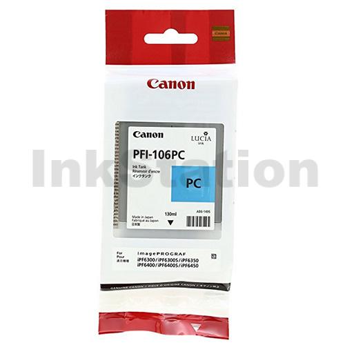 Canon Genuine PFI-106PC Photo Cyan Ink Tank - Ink Cartridges - InkStation