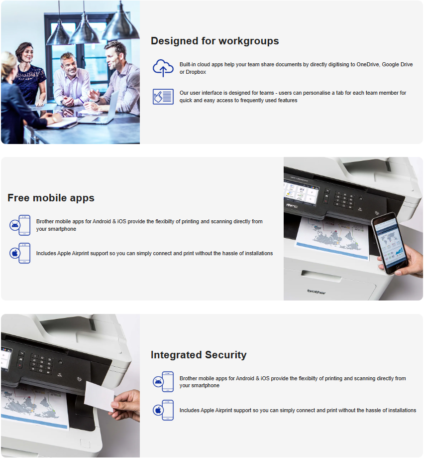 Brother MFC-L8900CDW Wireless Colour Laser Multi-Function Printer - Print, Scan, Copy, Fax ...