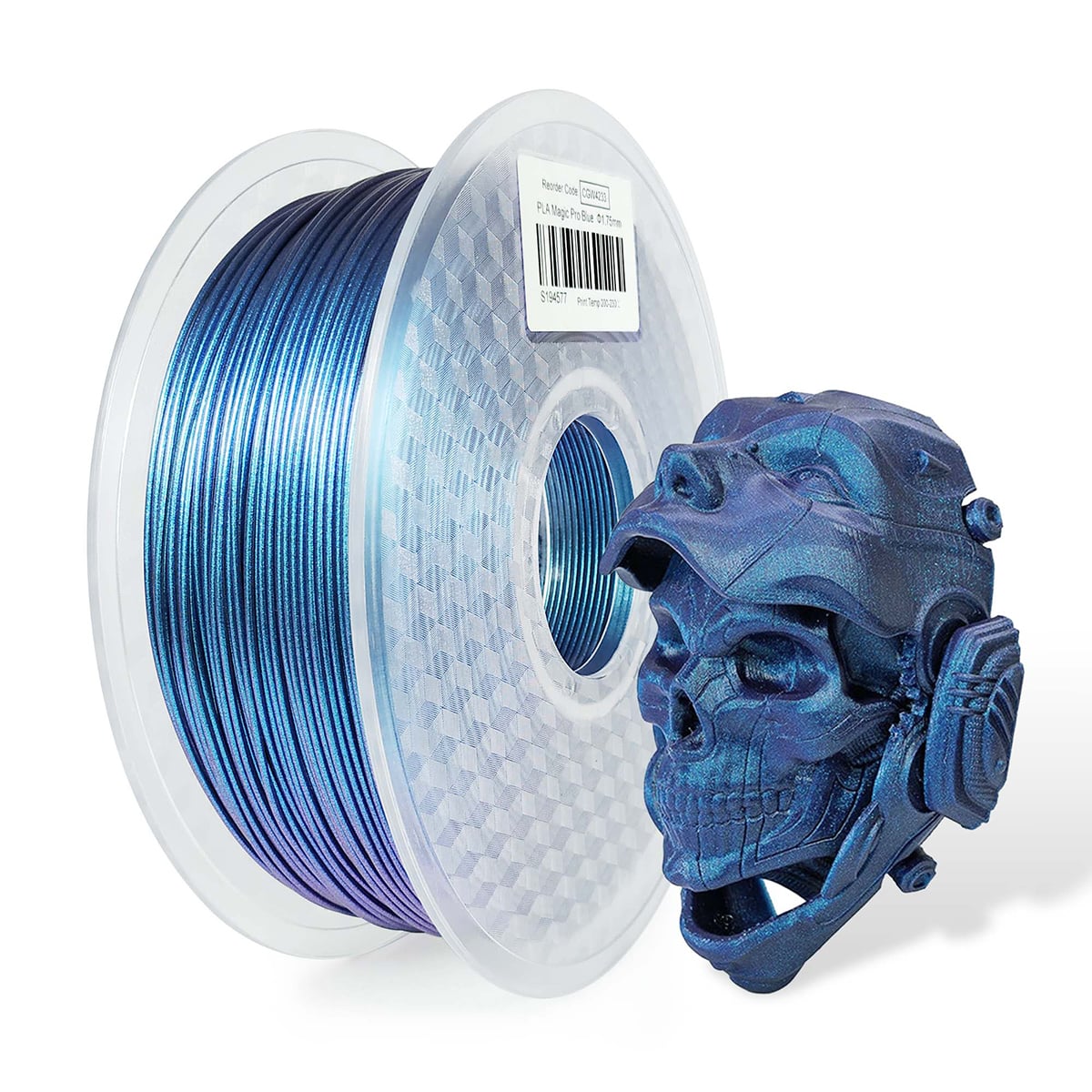 1 x PLA 3D Filament 1.75mm Sparkling Metallic Holographic Magic Pro ...