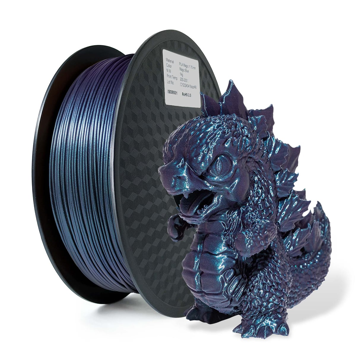 1 x PLA 3D Filament 1.75mm Sparkling Metallic Holographic Magic ...