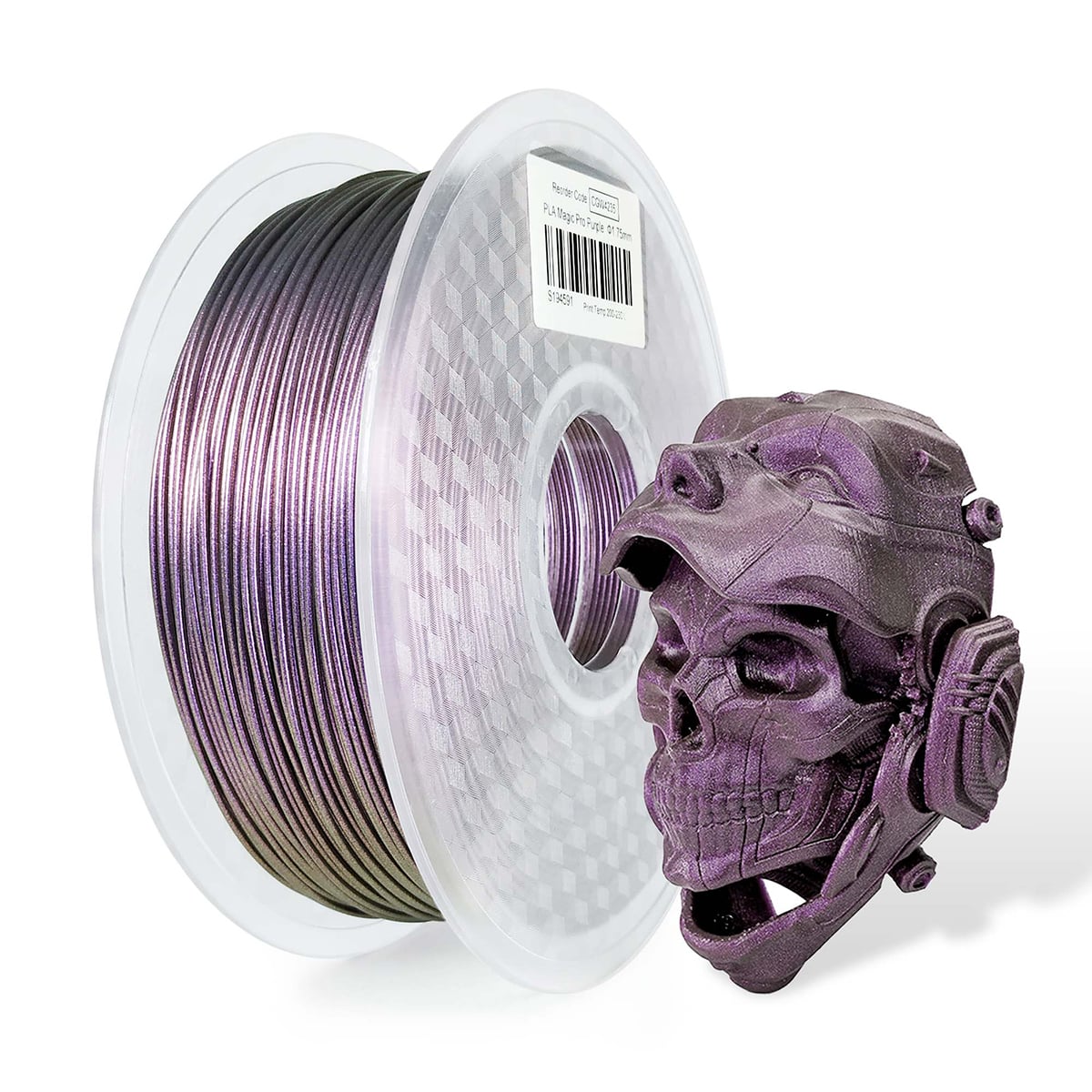 1 x PLA 3D Filament 1.75mm Sparkling Metallic Holographic Magic Pro ...