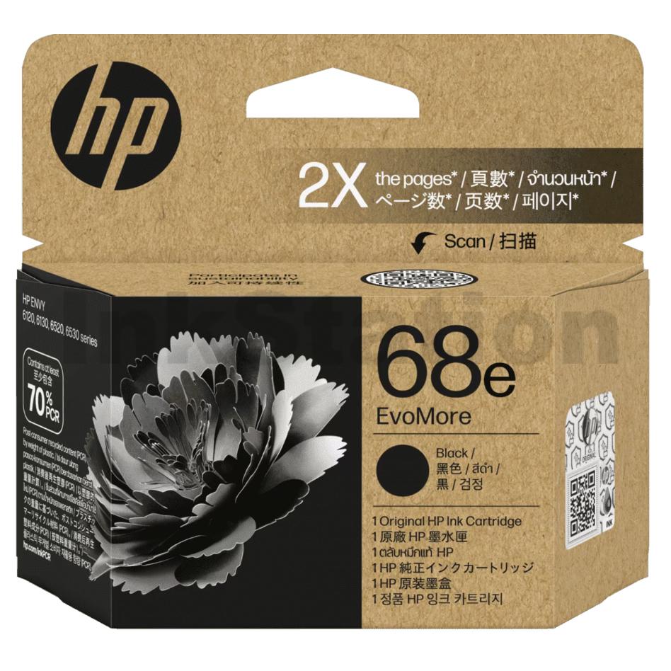 HP 68e EvoMore Genuine Black Inkjet Cartridge 7FP22TA - 320 Pages - Ink ...