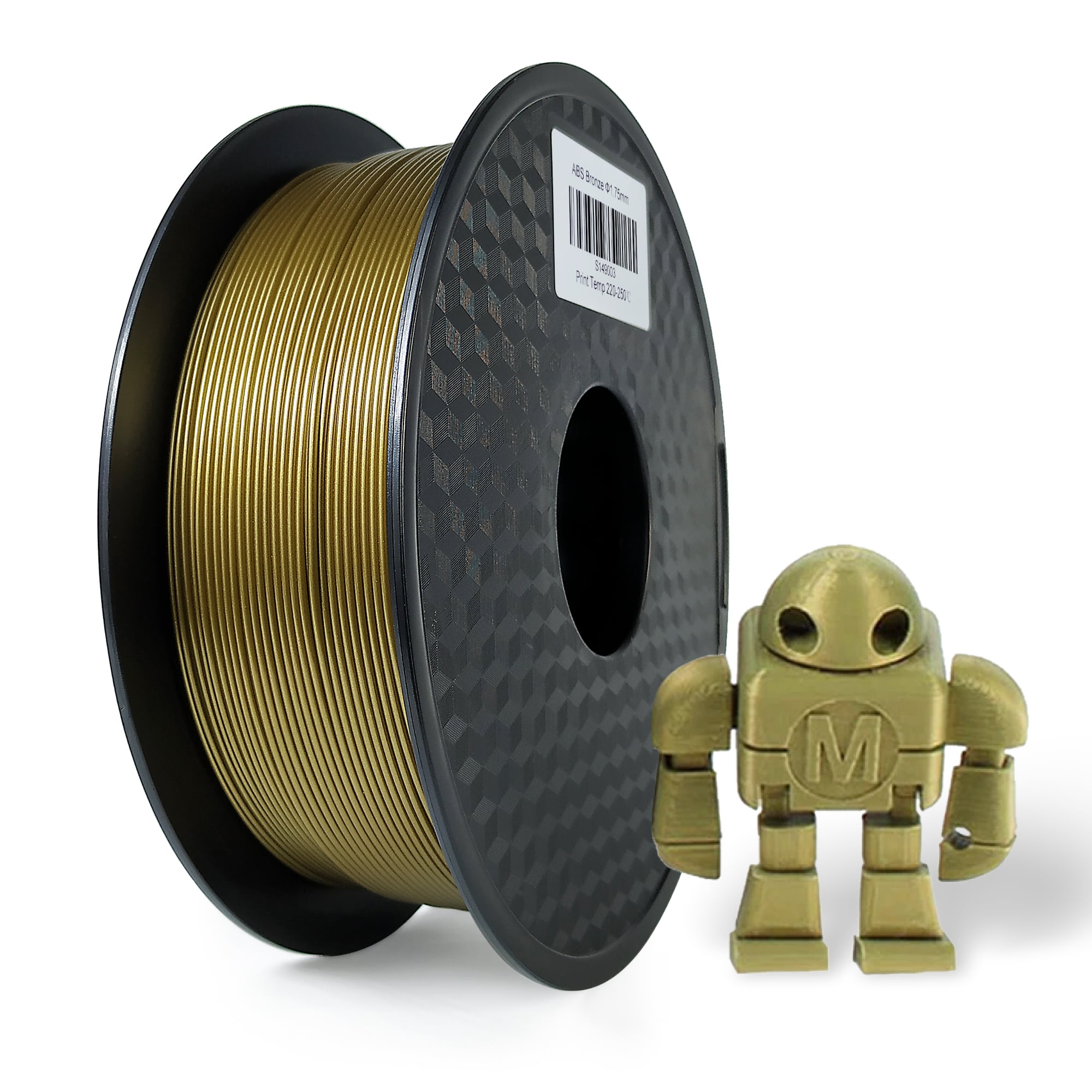 1 x ABS 3D Filament 1.75mm Bronze - 1KG - InkStation