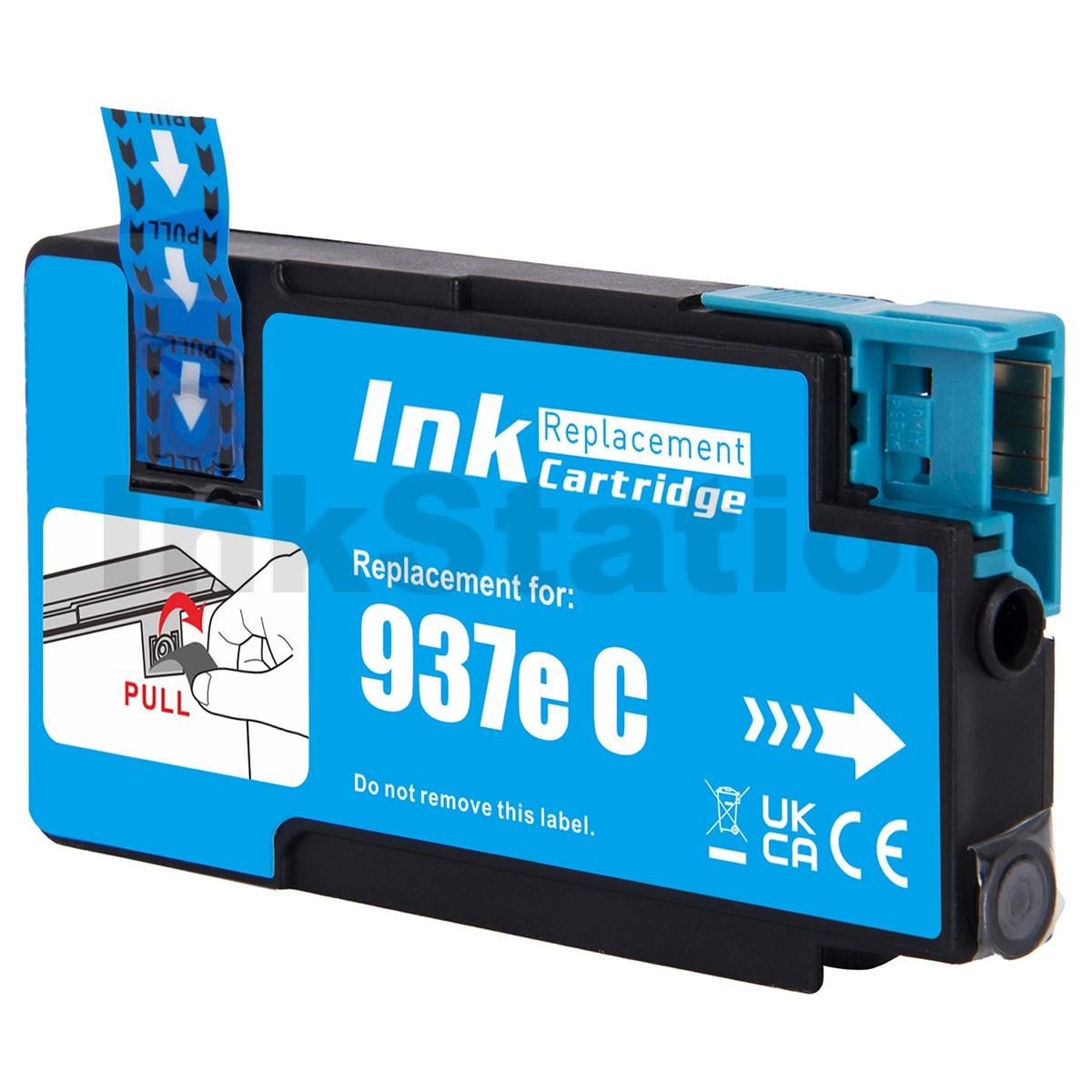 HP 937e EvoMore Compatible Cyan Ink Cartridge 4S6W6NA - 1,650 pages ...