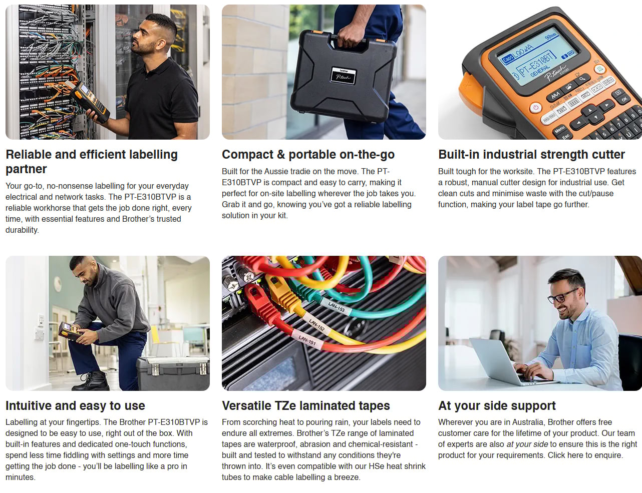 Brother P-Touch PT-E310BTVP Industrial Label Maker - InkStation