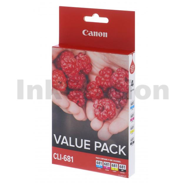 Canon CLI-681 Value Pack Genuine Inkjet Cartridges CLI681VP [1PBK,1C,1M ...