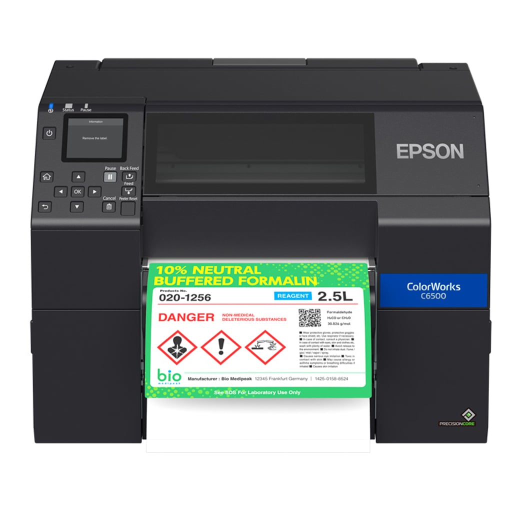 EPSON ColorWorks CW-C6510A 8" Colour Inkjet Label Printer with Auto ...