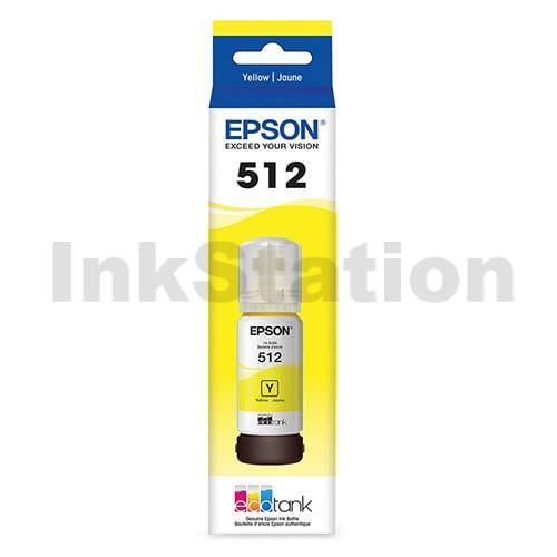 Epson Genuine T512 EcoTank Yellow Ink Bottle - Ink Cartridges - InkStation