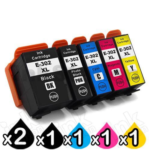 Epson 6 Pack Compatible for 302XL (C13T01X192,C13T01Y192-C13T01Y492 ...