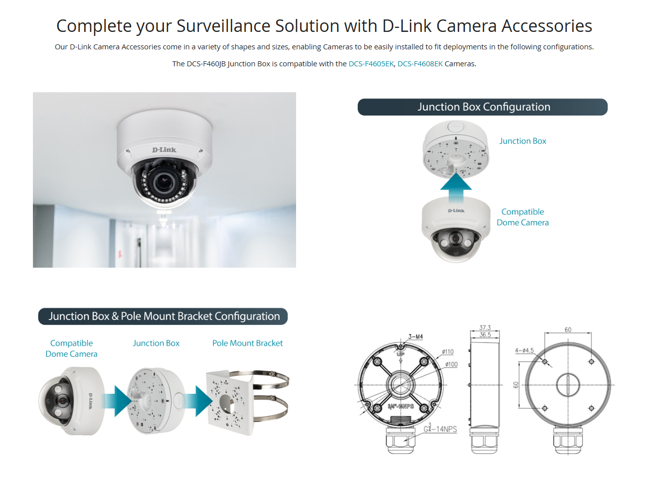 D-Link Junction Box Type D1 for Vigilance Cameras - InkStation
