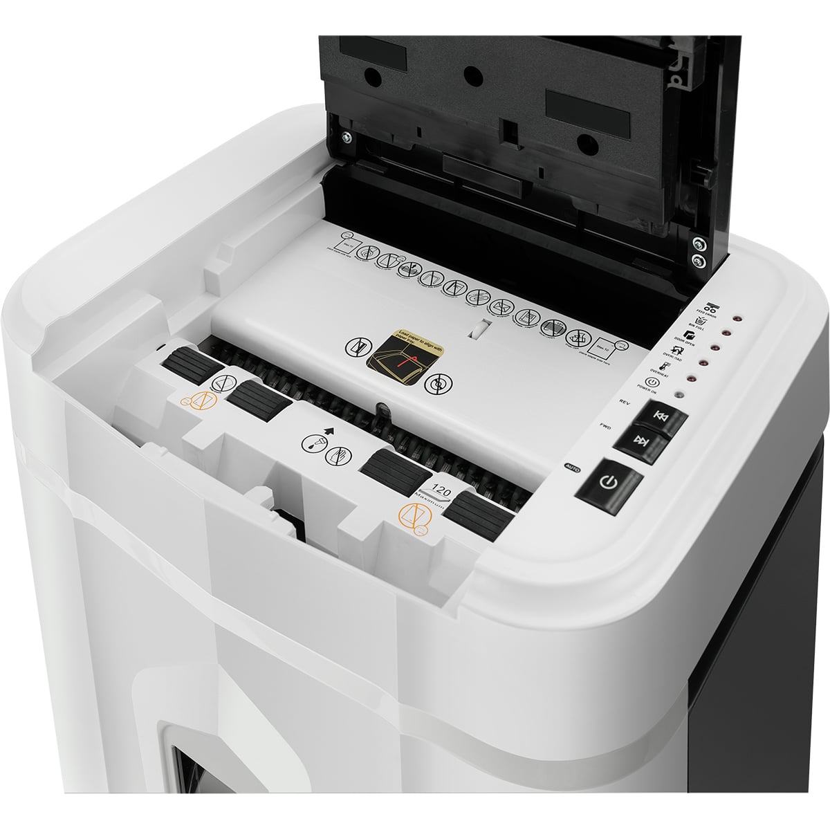 120-Sheet Auto Feed Micro Cross-Cut Paper Shredder TECOR TR-120X 19L ...