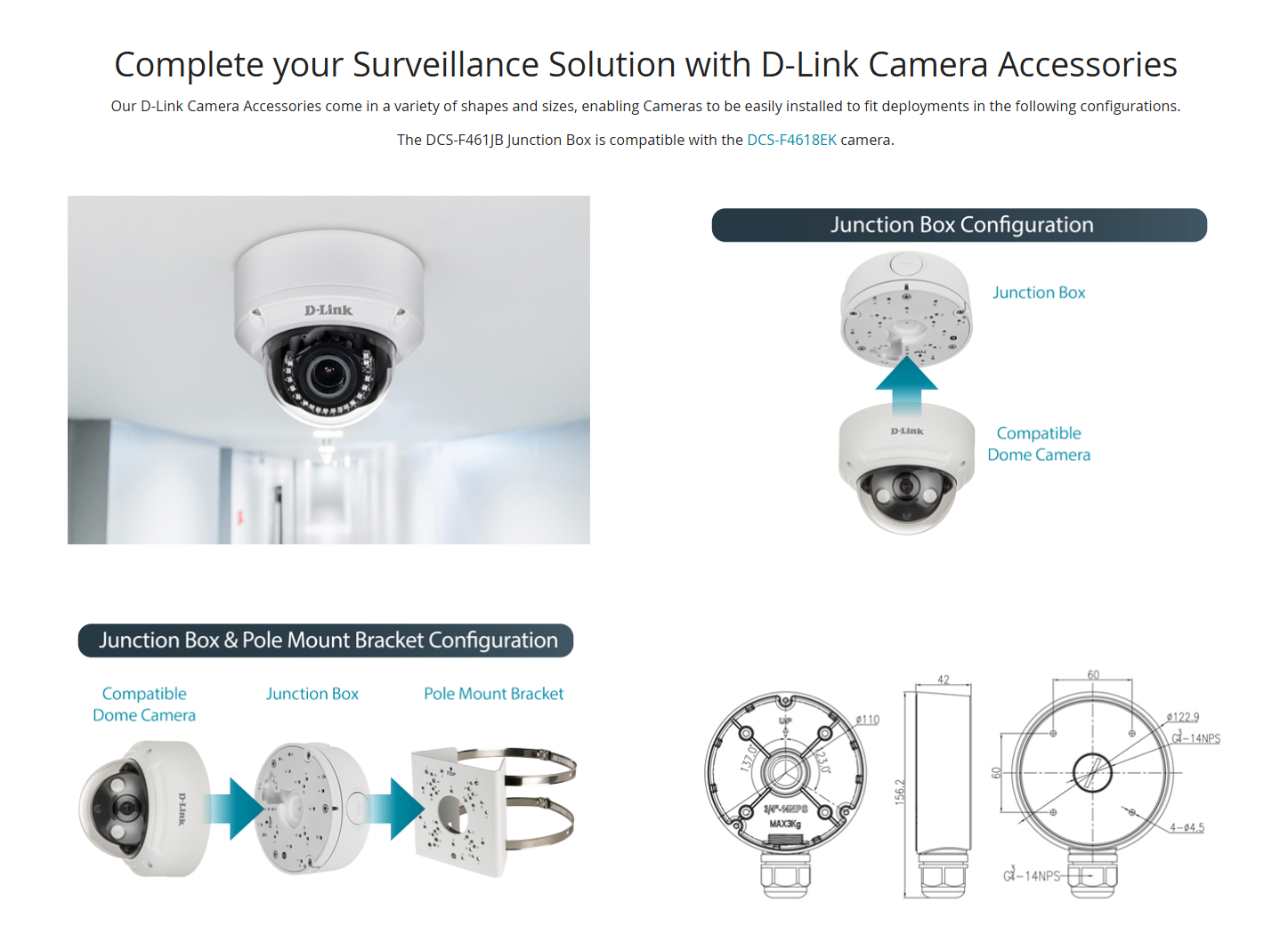 D-Link Junction Box Type D2 for Vigilance Cameras - InkStation