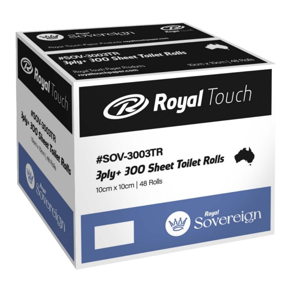 Royal Sovereign 3ply Toilet Rolls 300 Sheets - InkStation