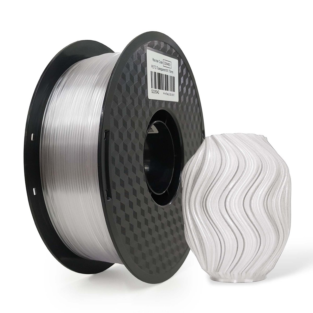 1 x PETG 3D Filament 1.75mm Transparent Rainbow 02 - 1KG - InkStation