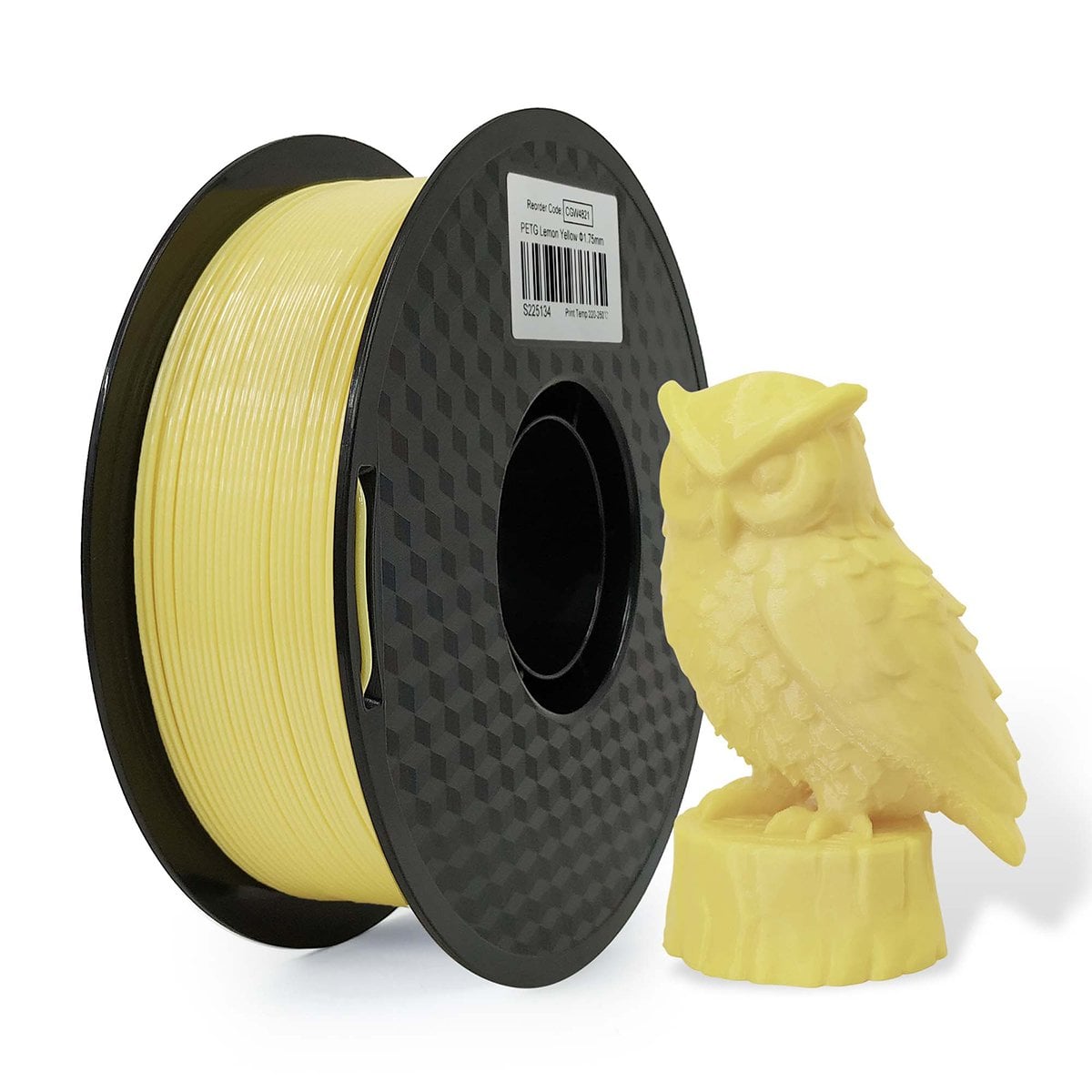 1 x PETG 3D Filament 1.75mm Lemon Yellow - 1KG - InkStation