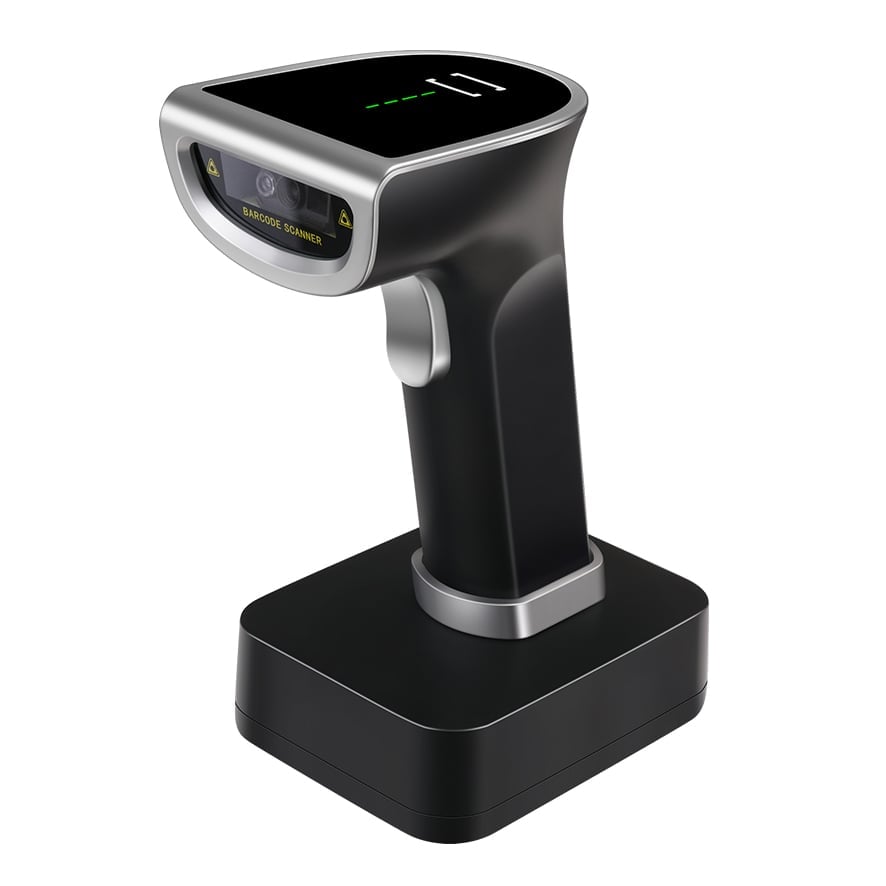 Wireless 2D Barcode Scanner with Power Button & Built-in Battery ...