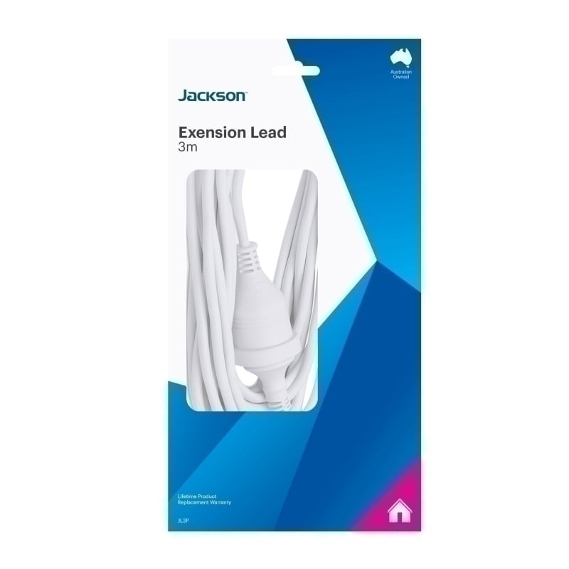Jackson 3M Extension Lead White - InkStation